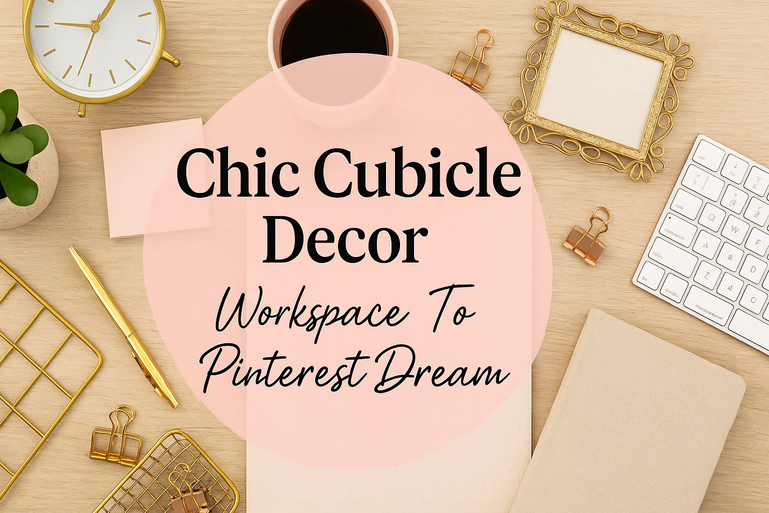 Chic Cubicle Decor: Turn Your Workspace Into a Mini Pinterest Dream ...